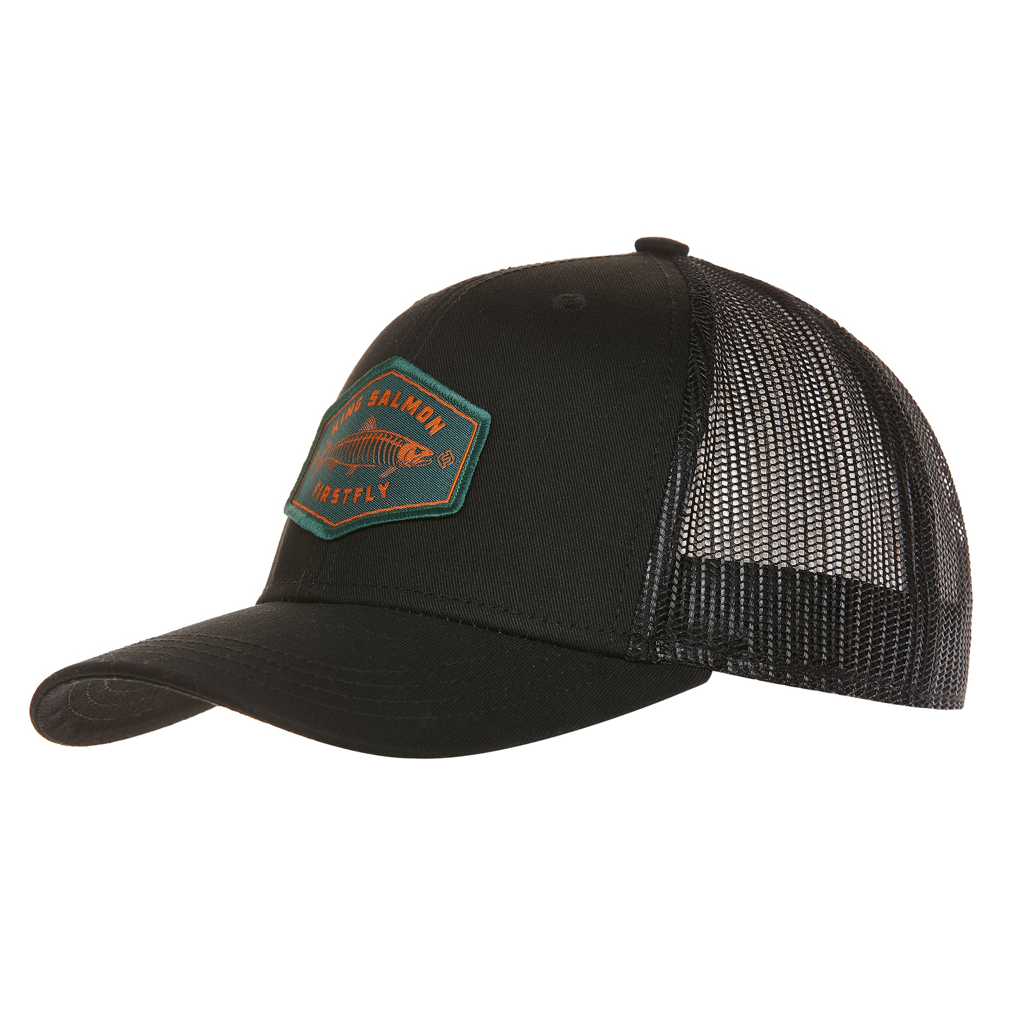 Firstfly King Salmon - Cap Black – FIRSTFLY Fishing Apparel